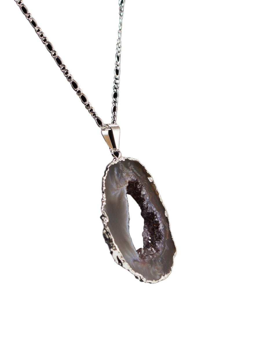 Agate Geode Chain Necklace | Olympus Minerals