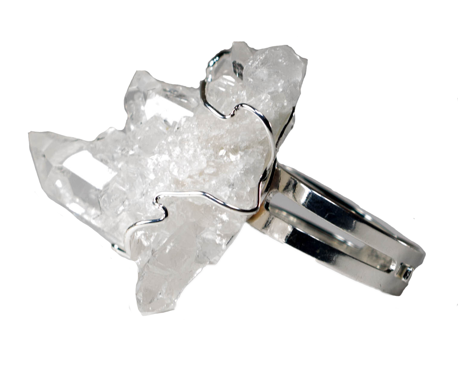 rough quartz ring