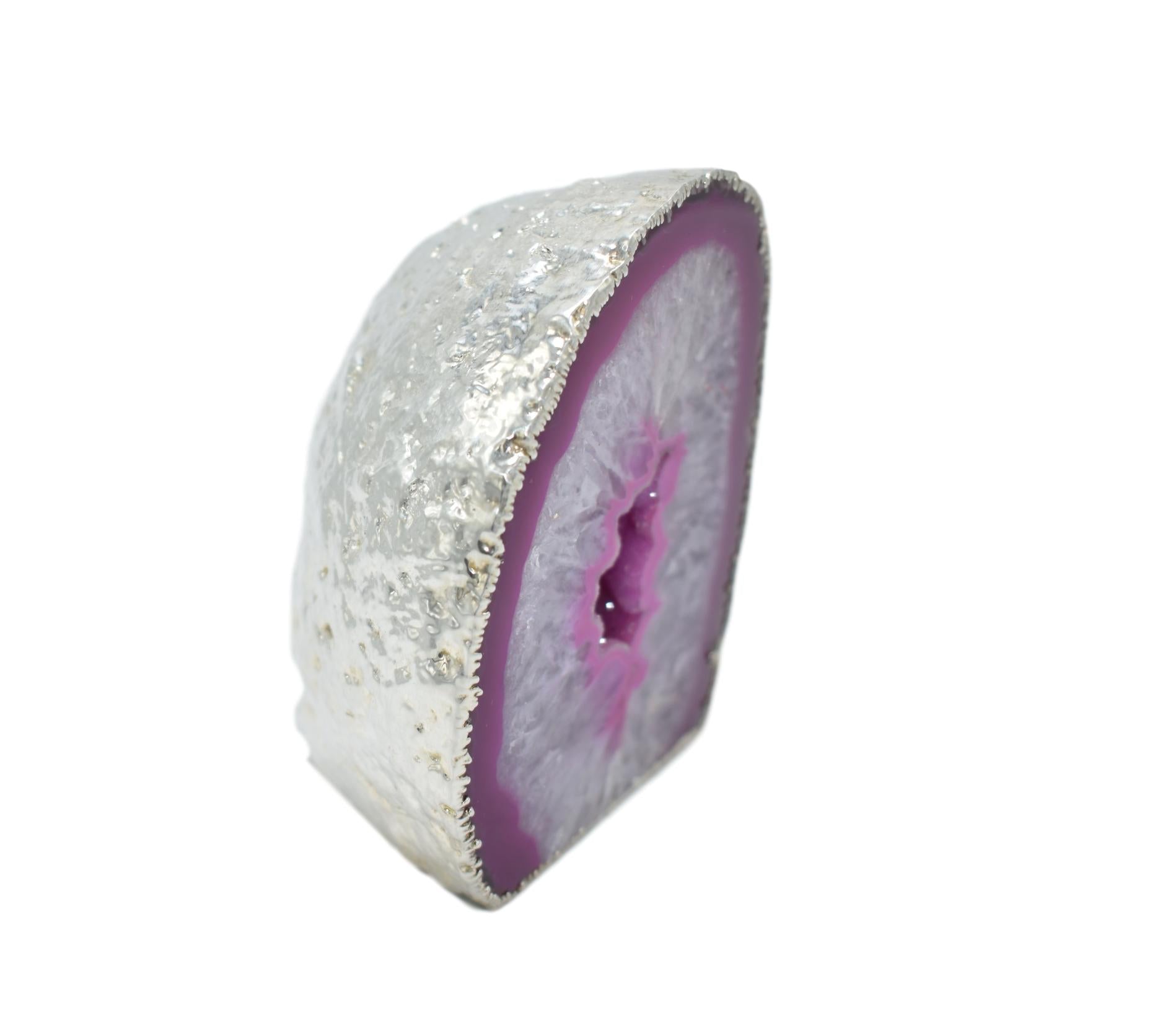 agate geode pink